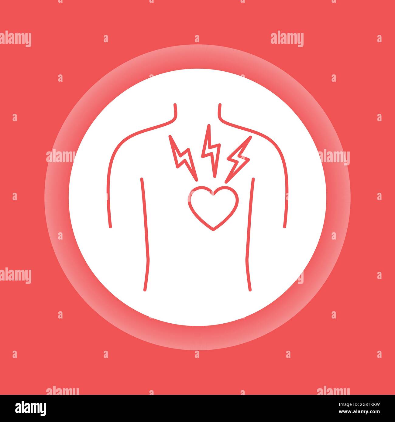 Cardiac problem Stock Vector Images - Alamy