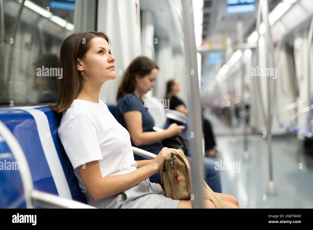 Bored woman commute hi-res stock photography and images - Alamy