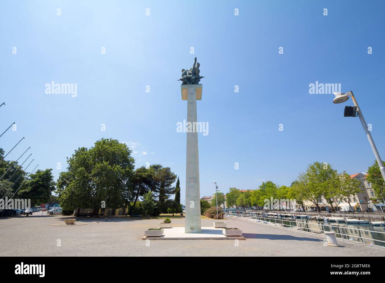 Picture of the World War II monument of Spomenik Oslobodjena, or ...