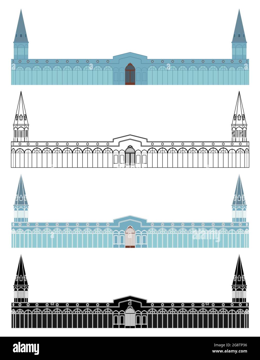 Food market place in Cut Out Stock Images & Pictures - Alamy