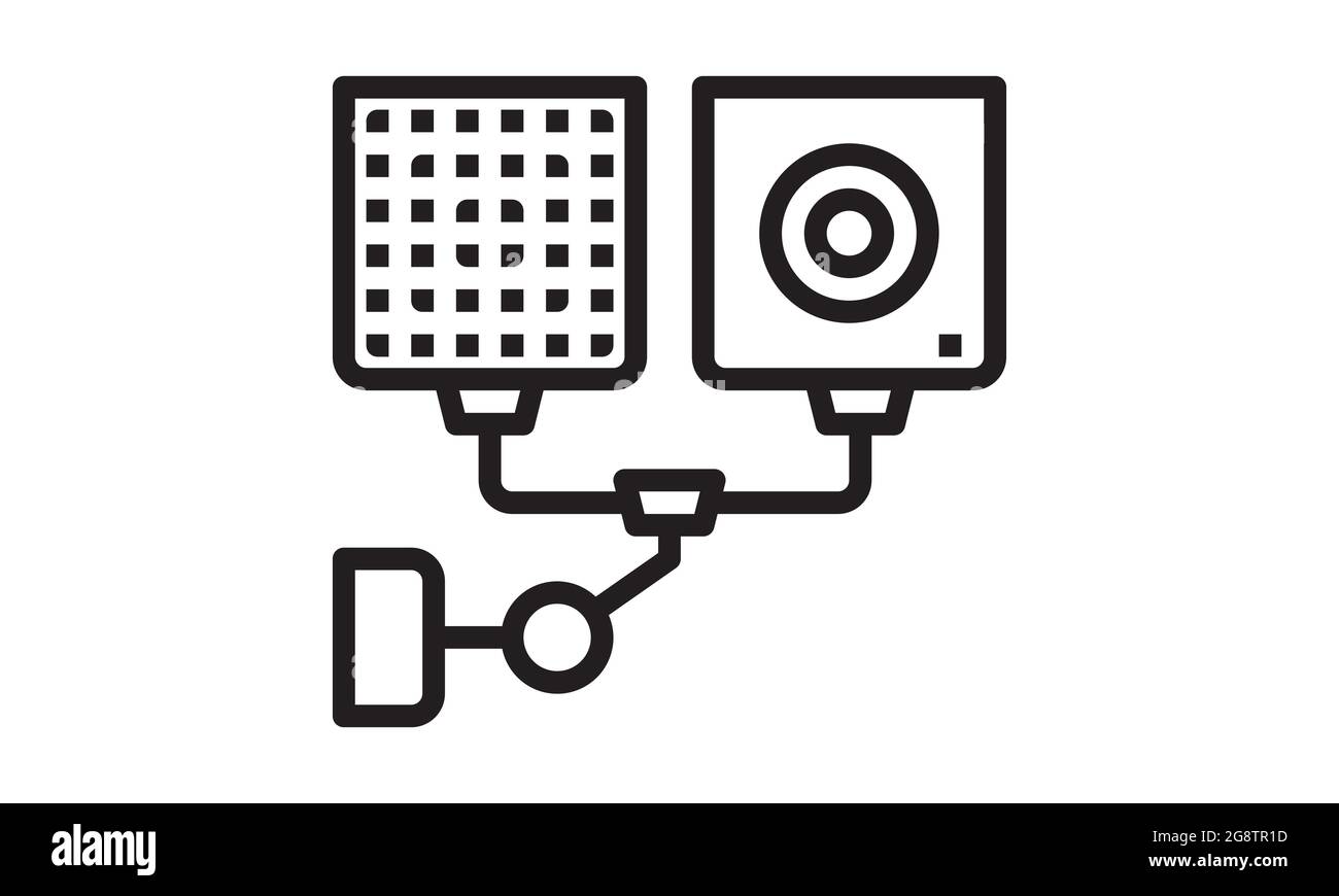 Infrared surveillance camera icon vector image Stock Vector Image & Art ...