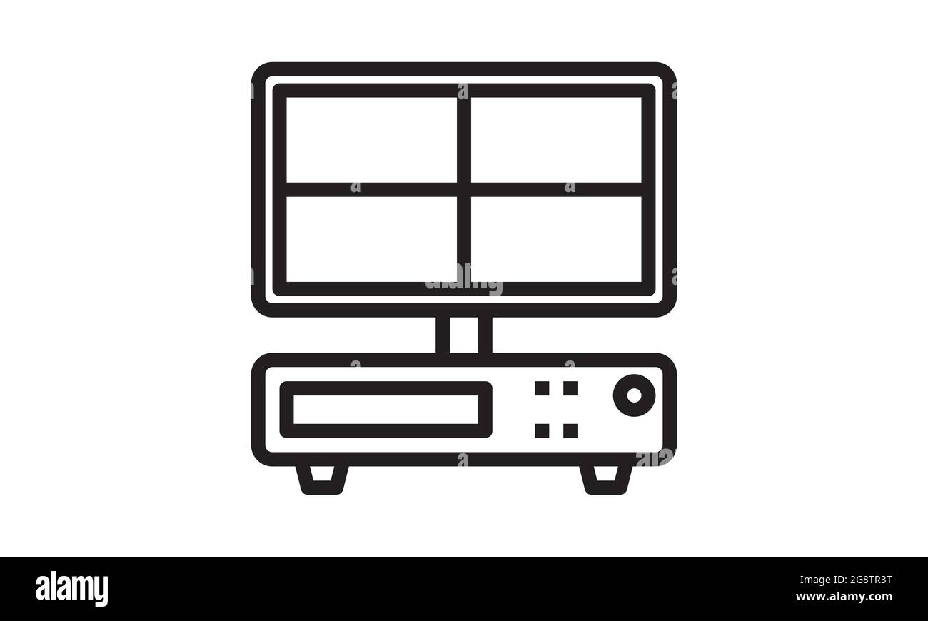 dvr icon isolated on white background, vector illustration Stock Vector ...