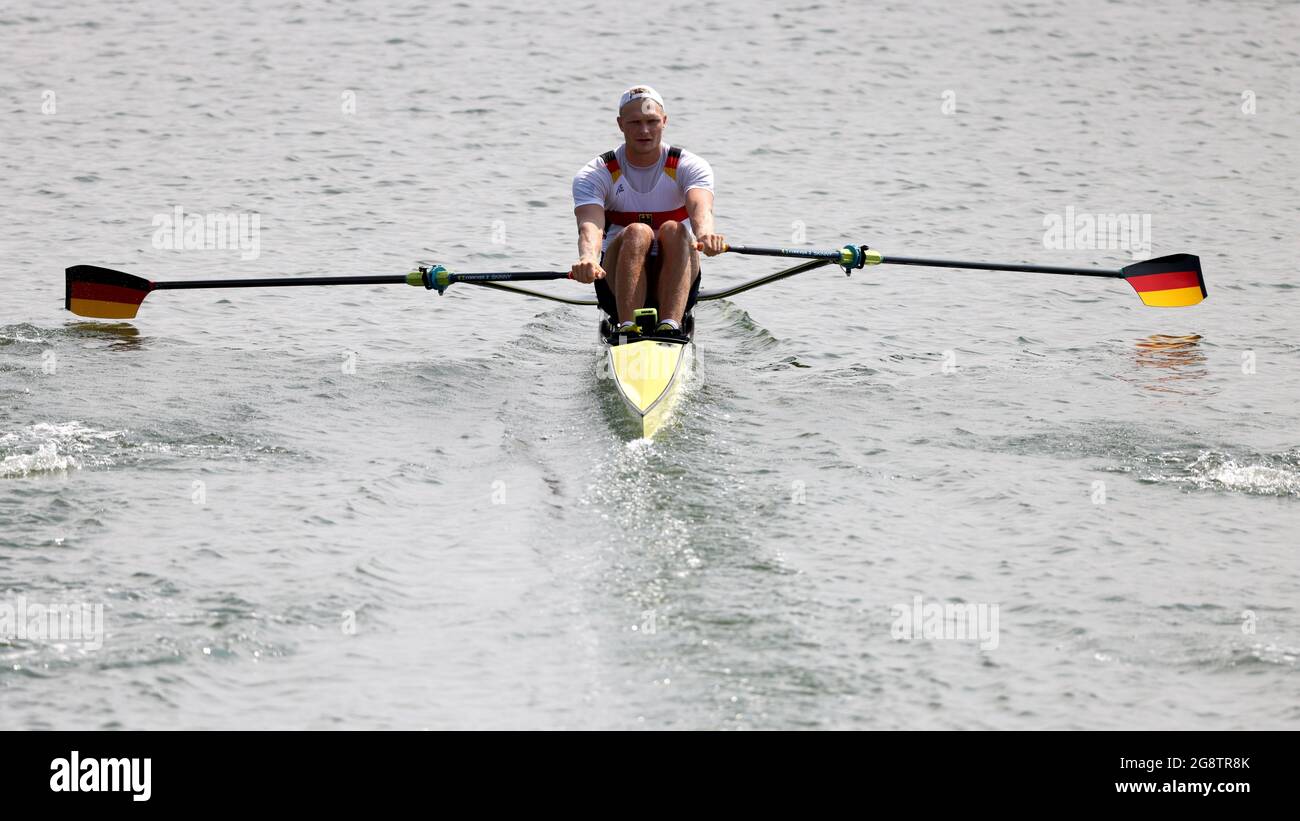 Tokio, Japan. 23rd July, 2021. Rowing: Olympics, preliminaries, men's ...