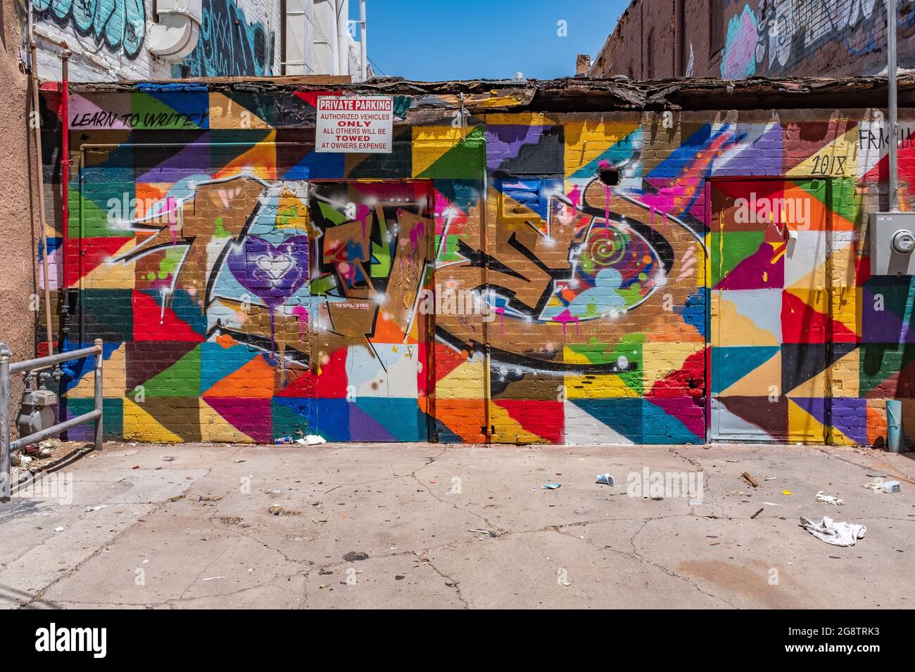 Graffiti alley albuquerque hi-res stock photography and images - Alamy