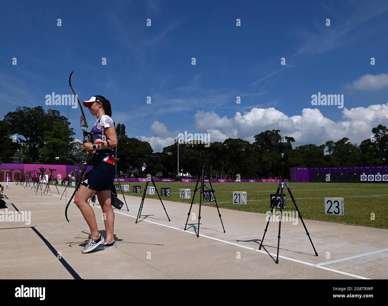 Tokyo, Japan. 23rd July, 2021. Archery. Yumenoshima Park Archery Field ...