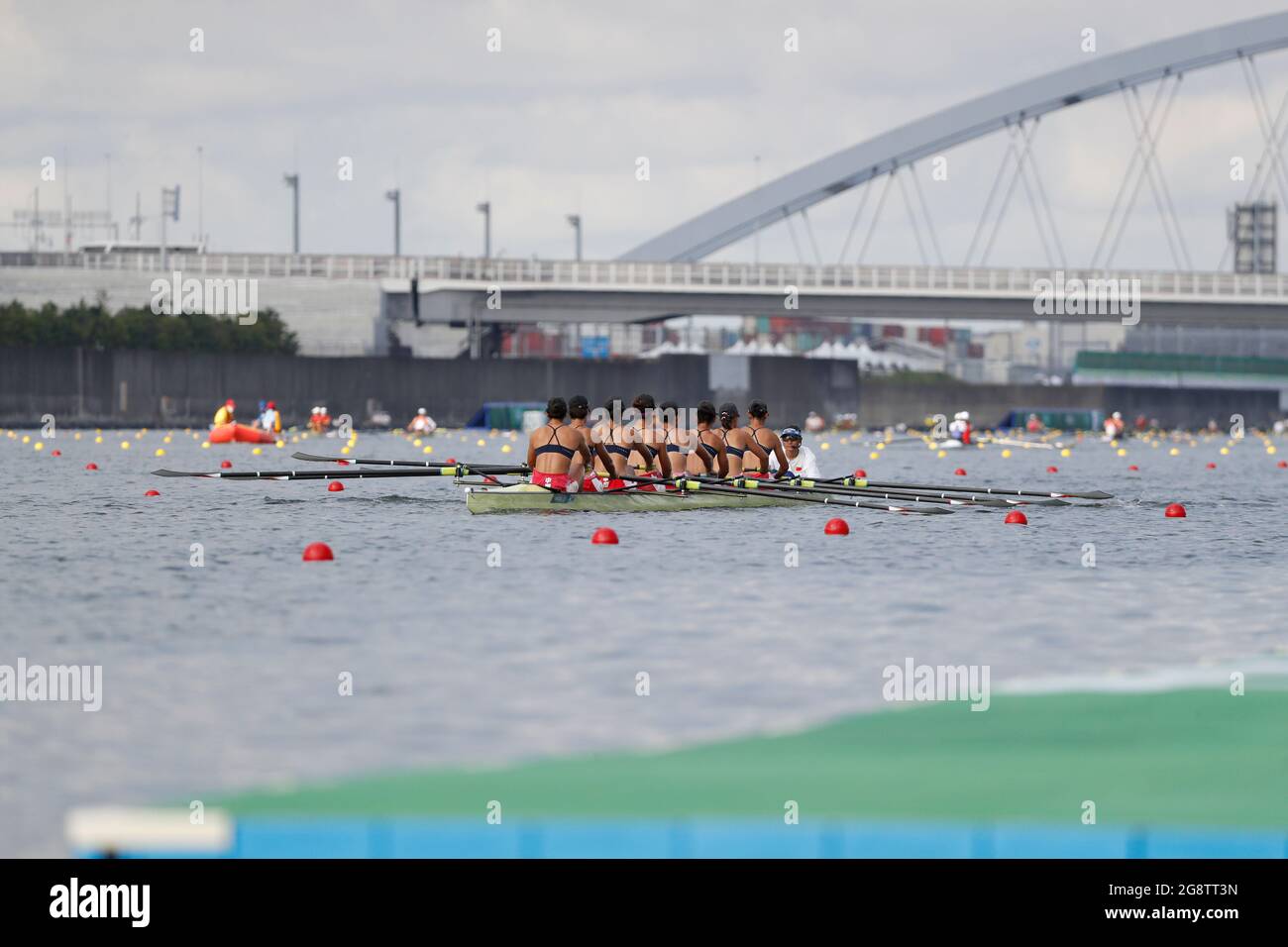 Tokyo-Japan, July 23, 2021 Tokyo 2020 Olympic Games, rowing athletes ...
