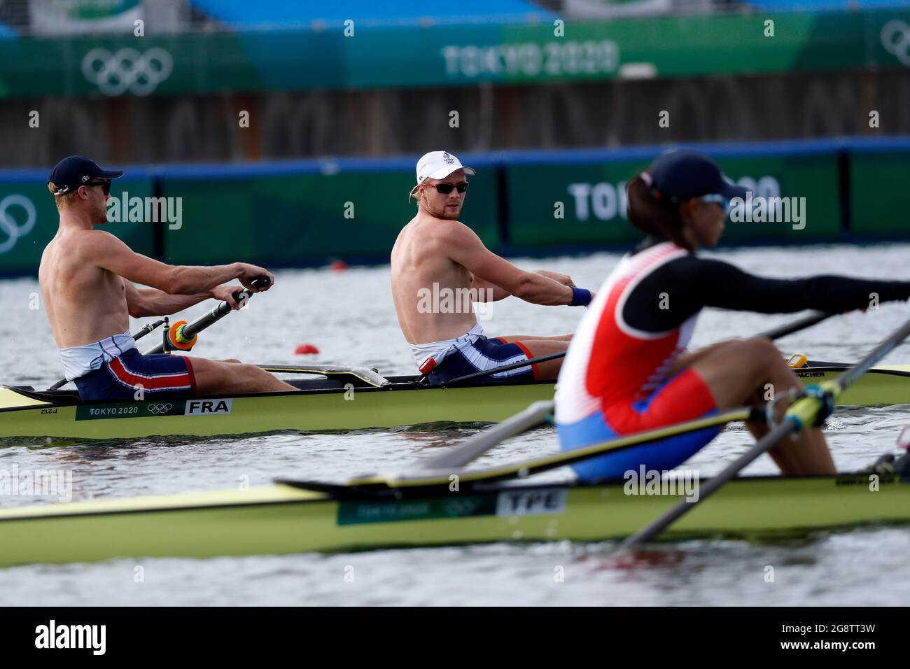 Tokyo-Japan, July 23, 2021 Tokyo 2020 Olympic Games, rowing athletes ...