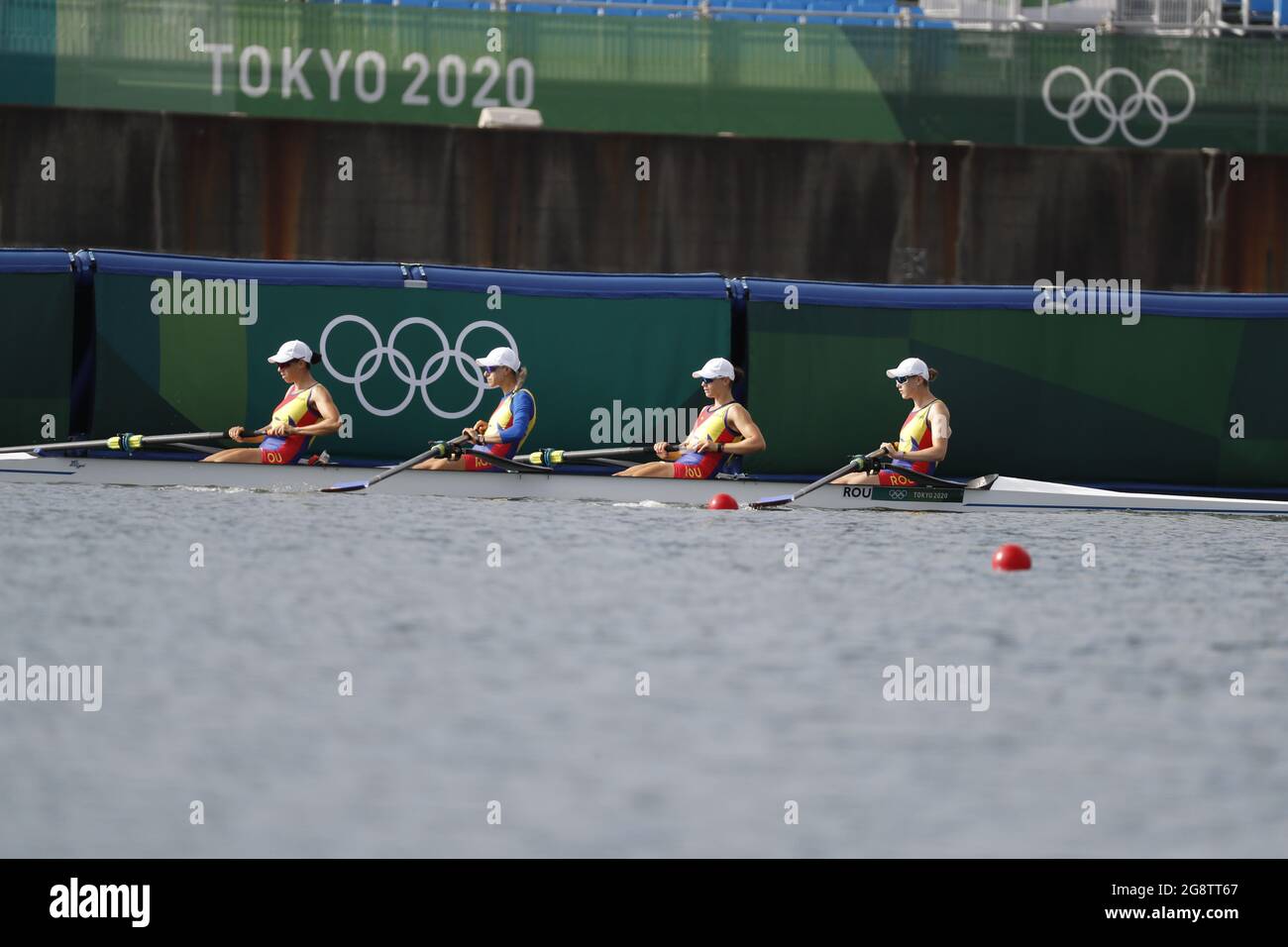Tokyo-Japan, July 23, 2021 Tokyo 2020 Olympic Games, rowing athletes ...