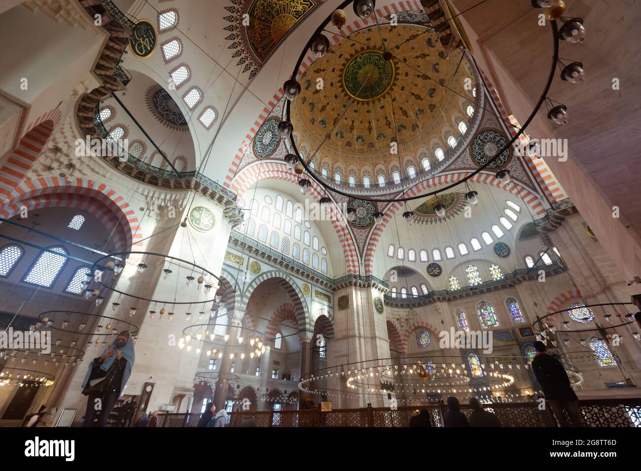 Suleymaniye mosque prayer hall hi-res stock photography and images - Alamy