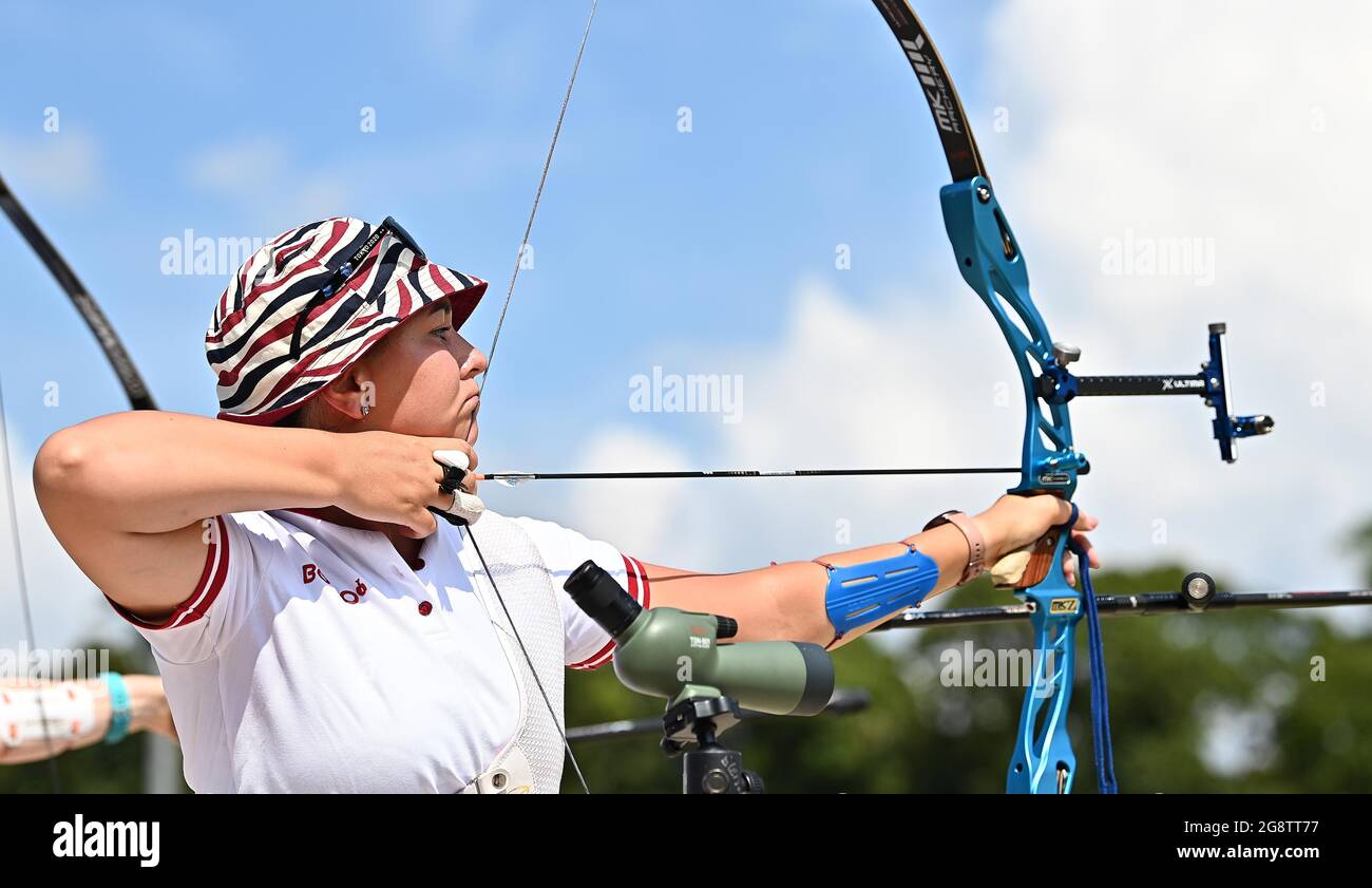 Tokyo, Japan. 23rd July, 2021. Archery. Yumenoshima Park Archery Field ...