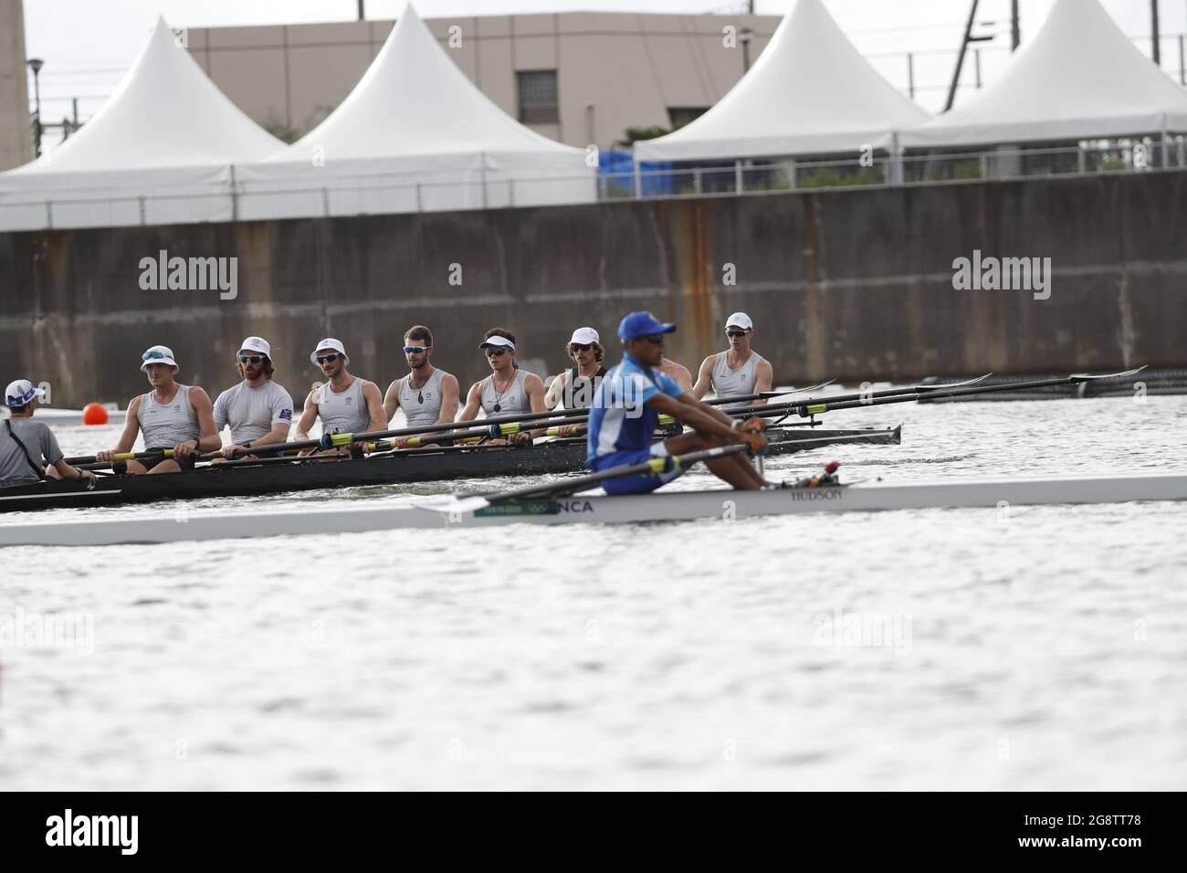 Tokyo-Japan, July 23, 2021 Tokyo 2020 Olympic Games, rowing athletes ...