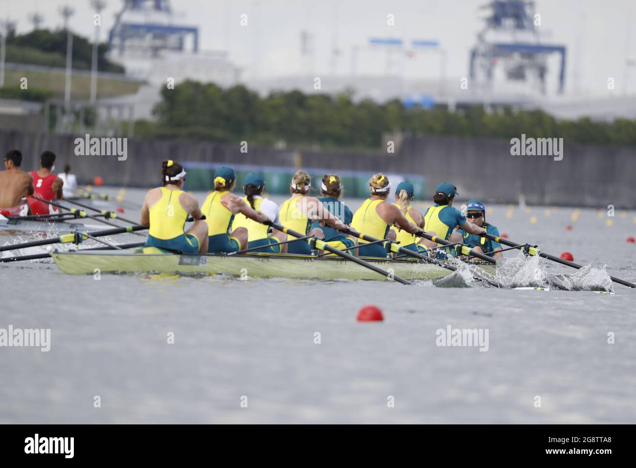 Tokyo-Japan, July 23, 2021 Tokyo 2020 Olympic Games, rowing athletes ...