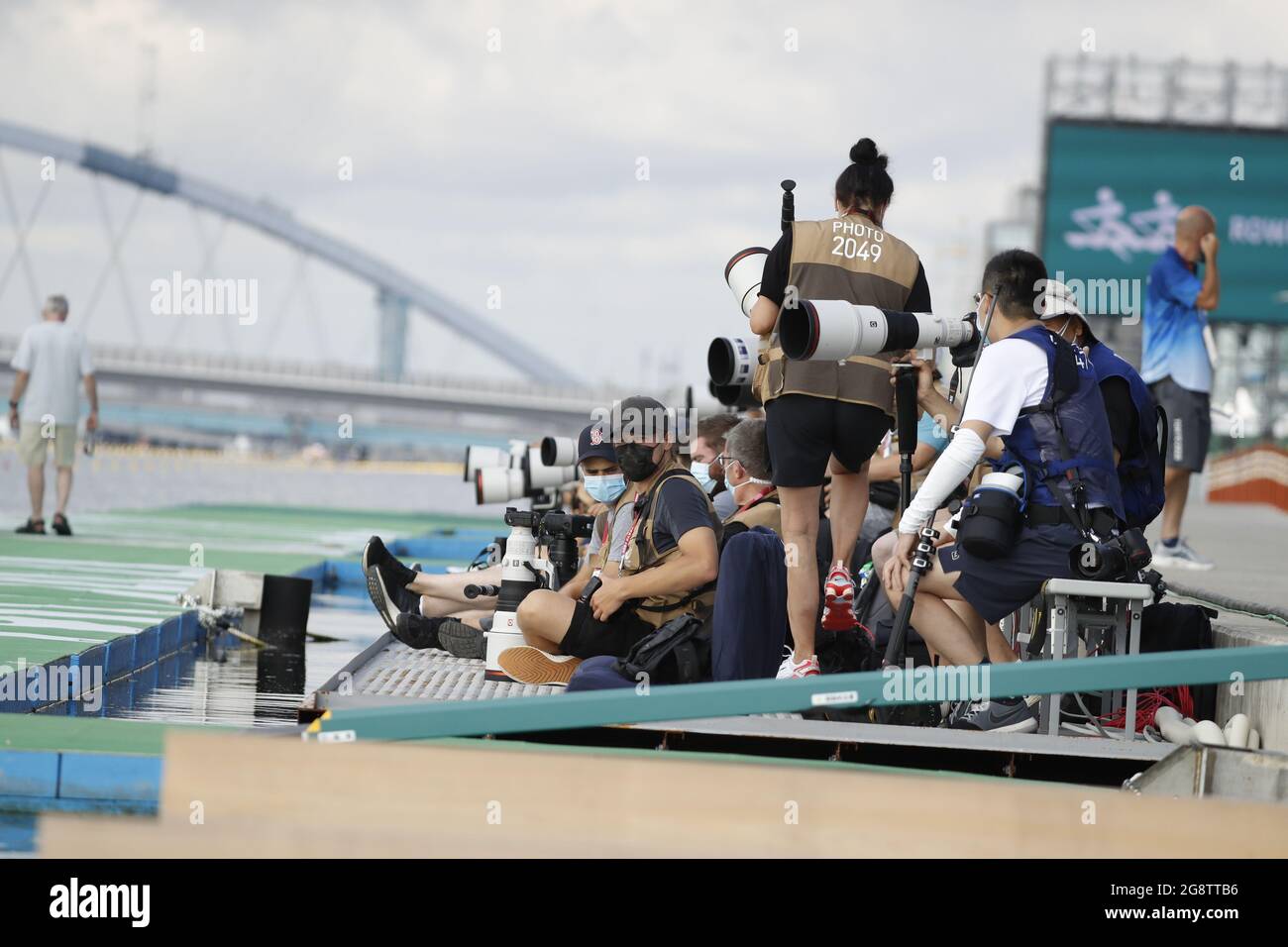 Tokyo-Japan, July 23, 2021 Tokyo 2020 Olympic Games, rowing athletes ...