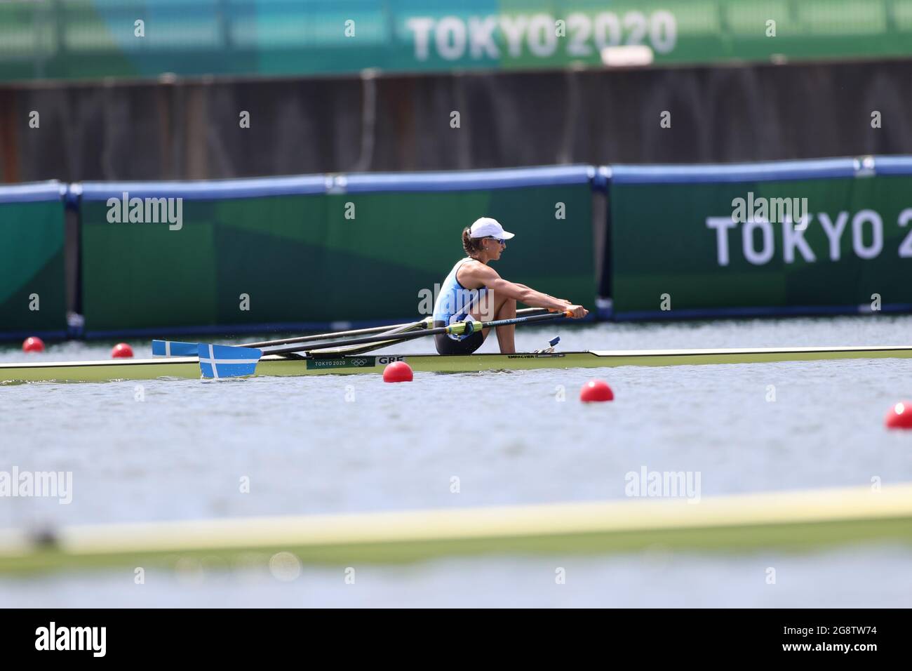 Tokyo, Japan. July 23 2021: Anneta Kyridou (GRE) JULY 23, 2021 - Rowing ...
