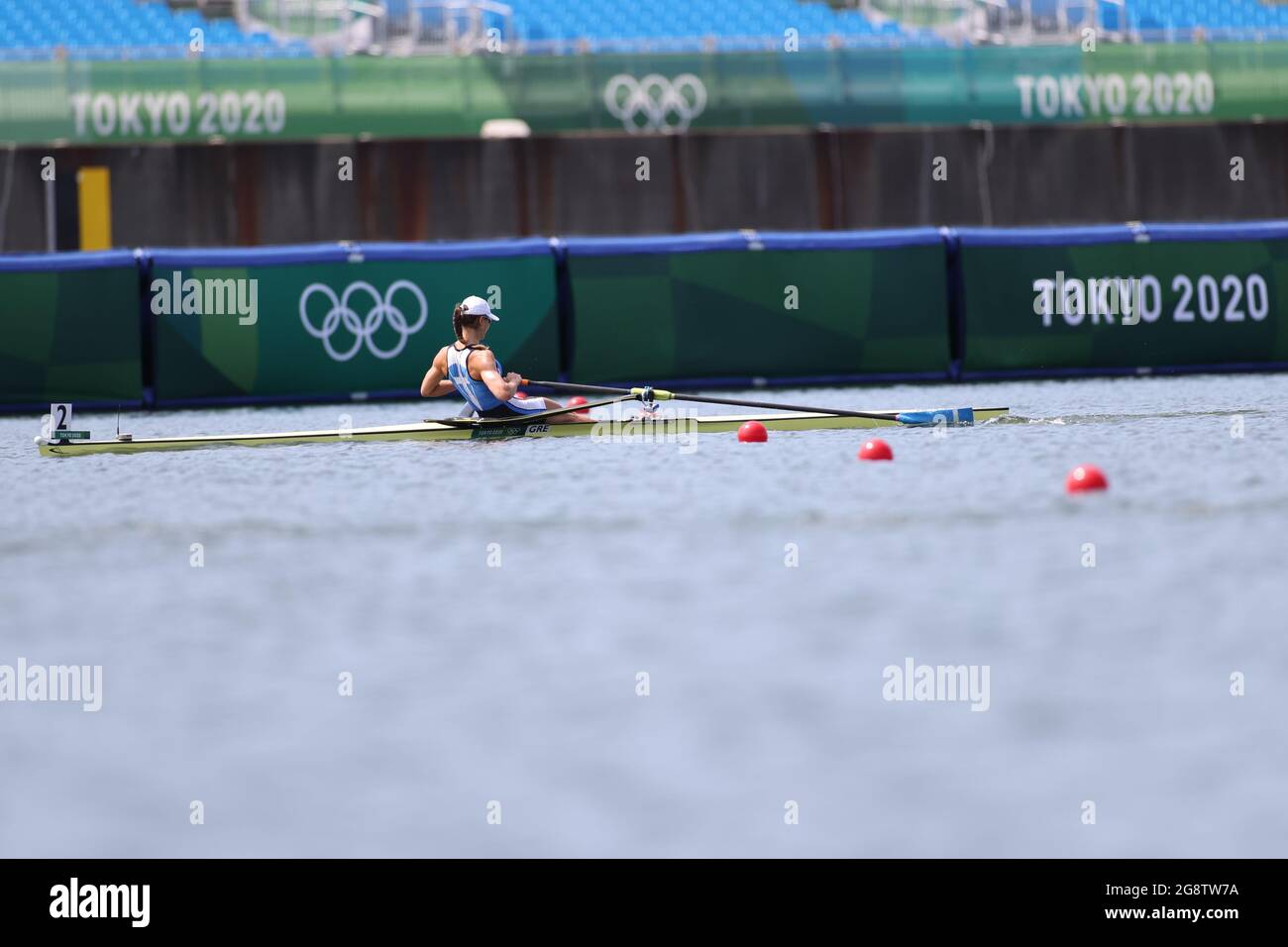 Tokyo, Japan. July 23 2021: Anneta Kyridou (GRE) JULY 23, 2021 - Rowing ...