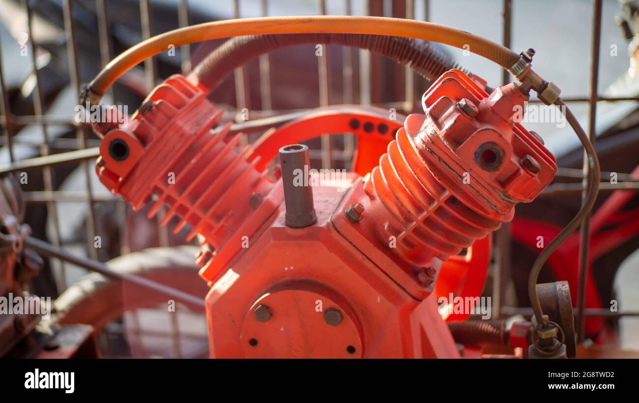 compressor in the workshop Stock Photo - Alamy