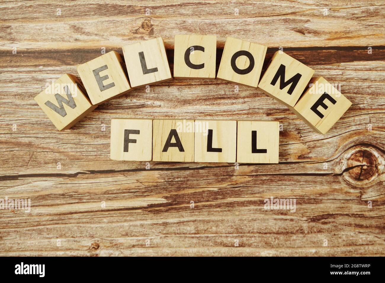 Welcome fall message alphabet hi-res stock photography and images - Alamy