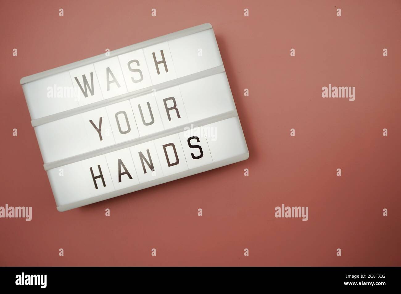 Wash your hands school sign hi-res stock photography and images - Alamy