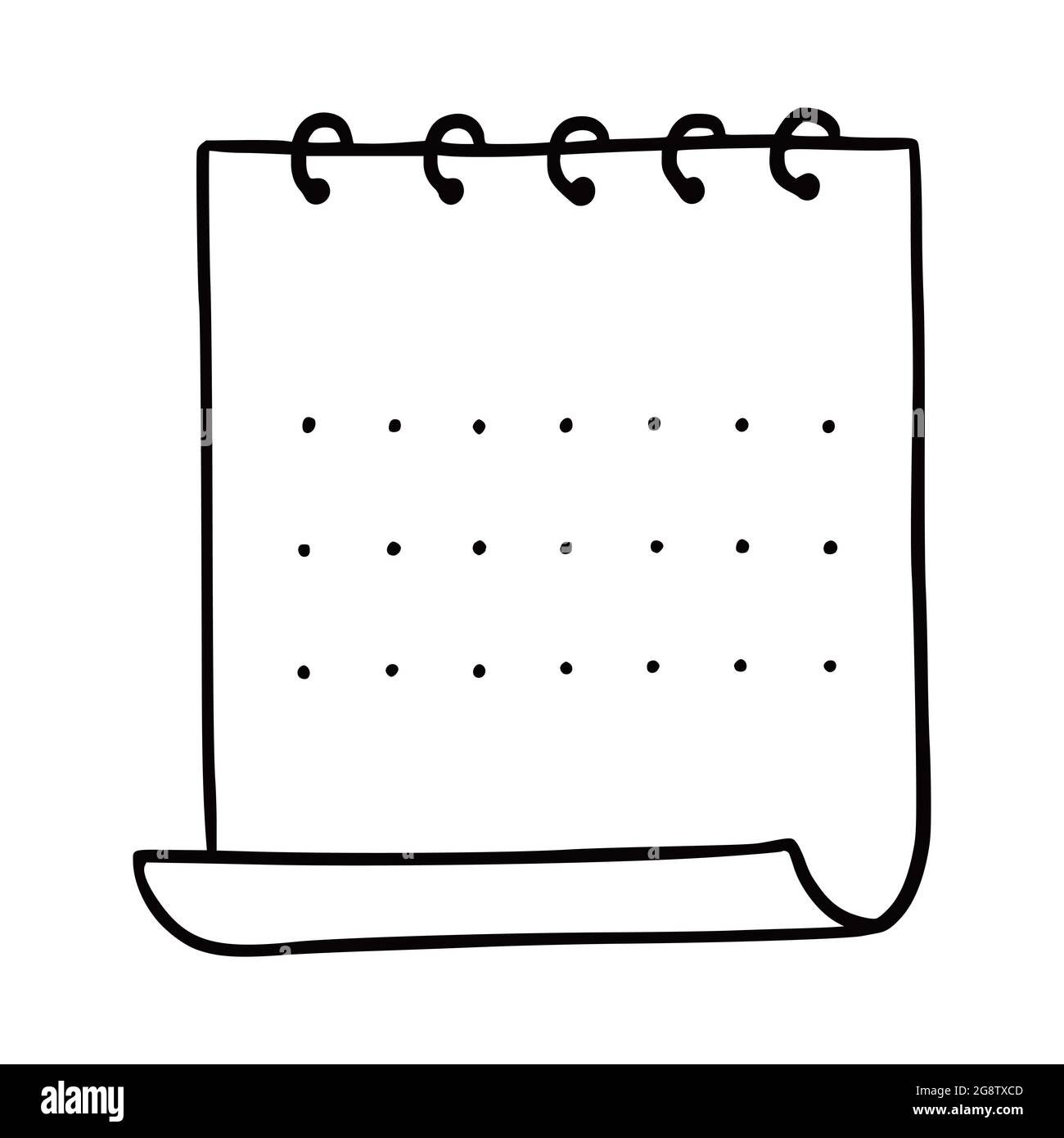 Hand drawn paper memo sticky. Doodle sketch style. Reminder paper ...