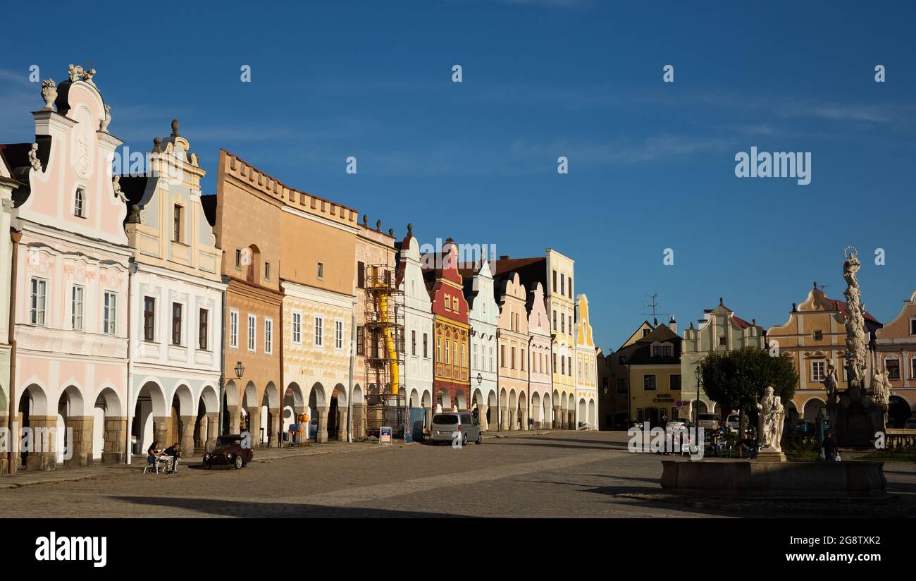 Main square of telc hi-res stock photography and images - Alamy