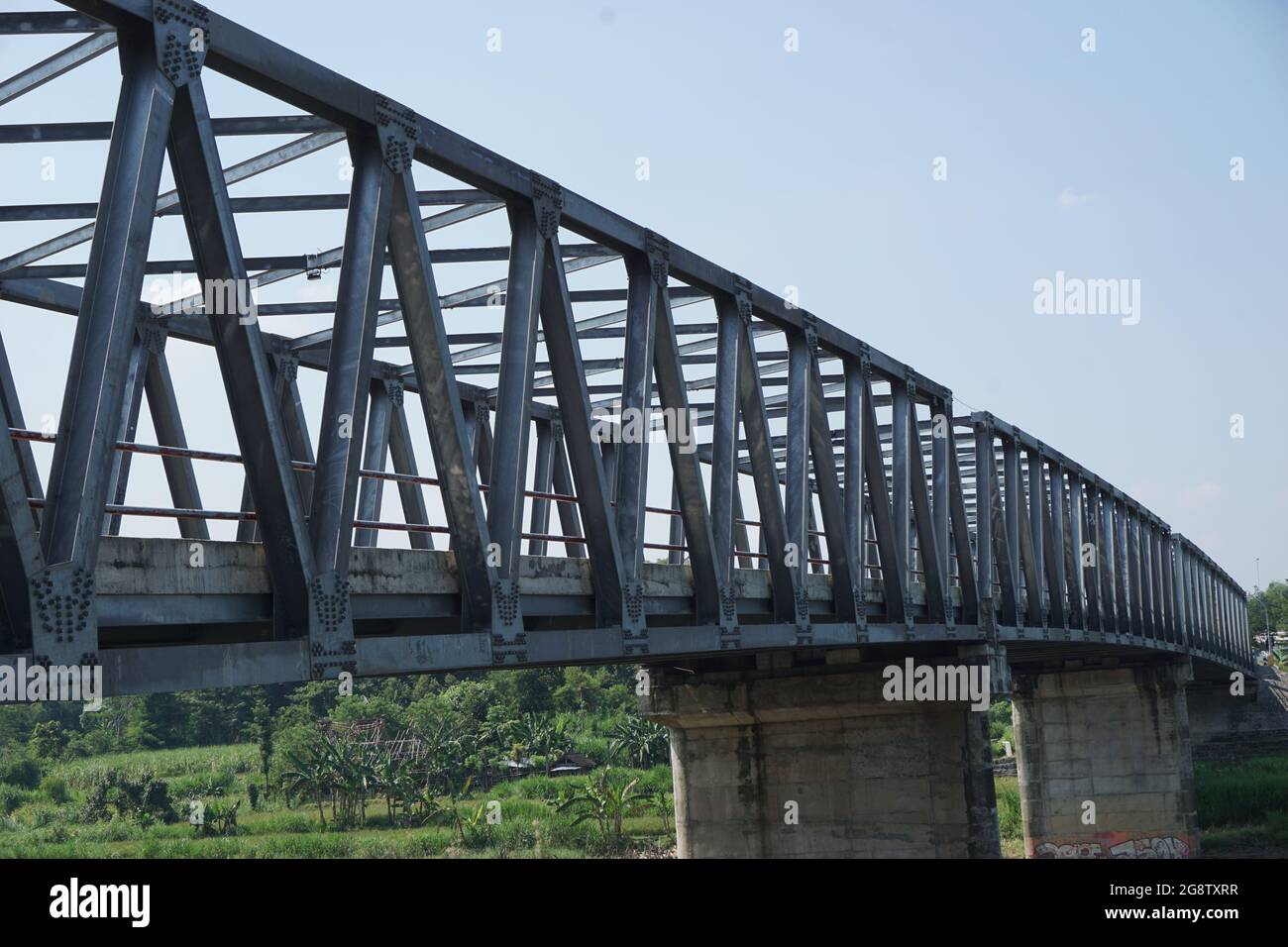 The view of wijaya Kusuma bridge in Kediri Stock Photo - Alamy
