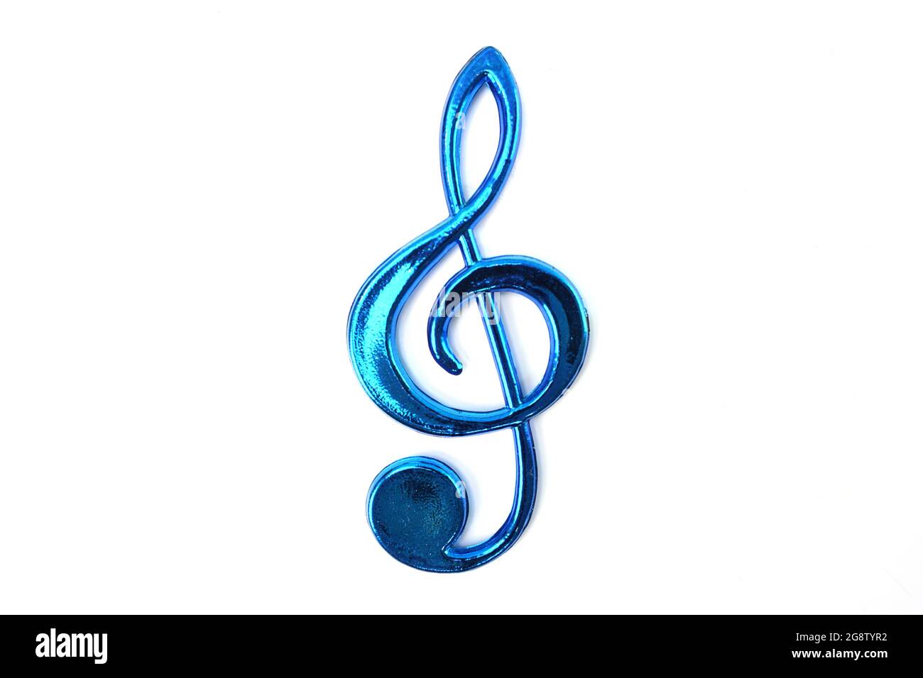 music note isolated on white background Stock Photo - Alamy