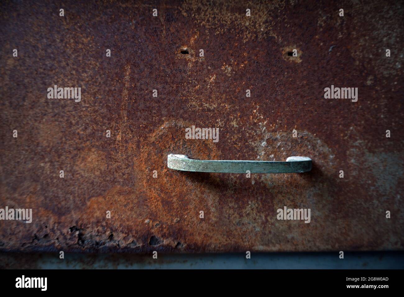 The surface of the steel plate is rusted Stock Photo - Alamy