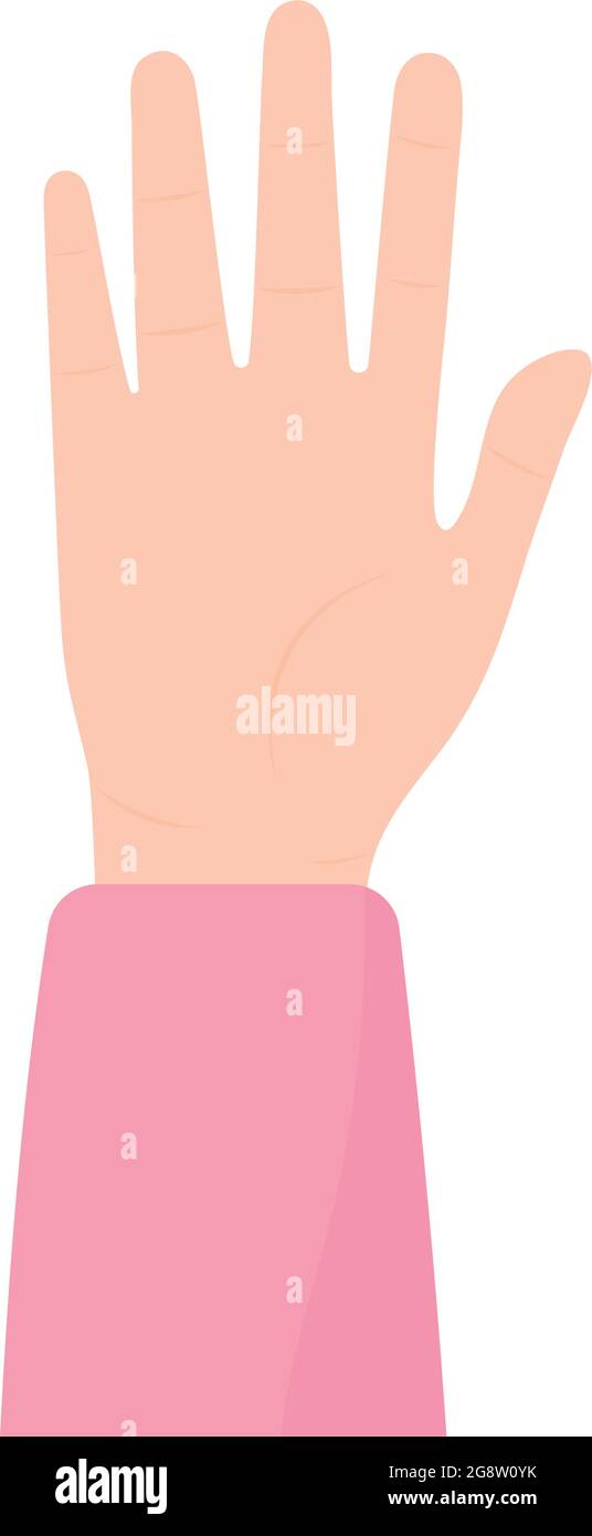 raised hand design Stock Vector Image & Art - Alamy