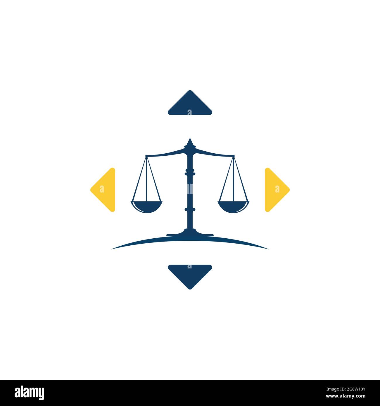 justice law firm icon Template vector illsutration design Stock Vector ...