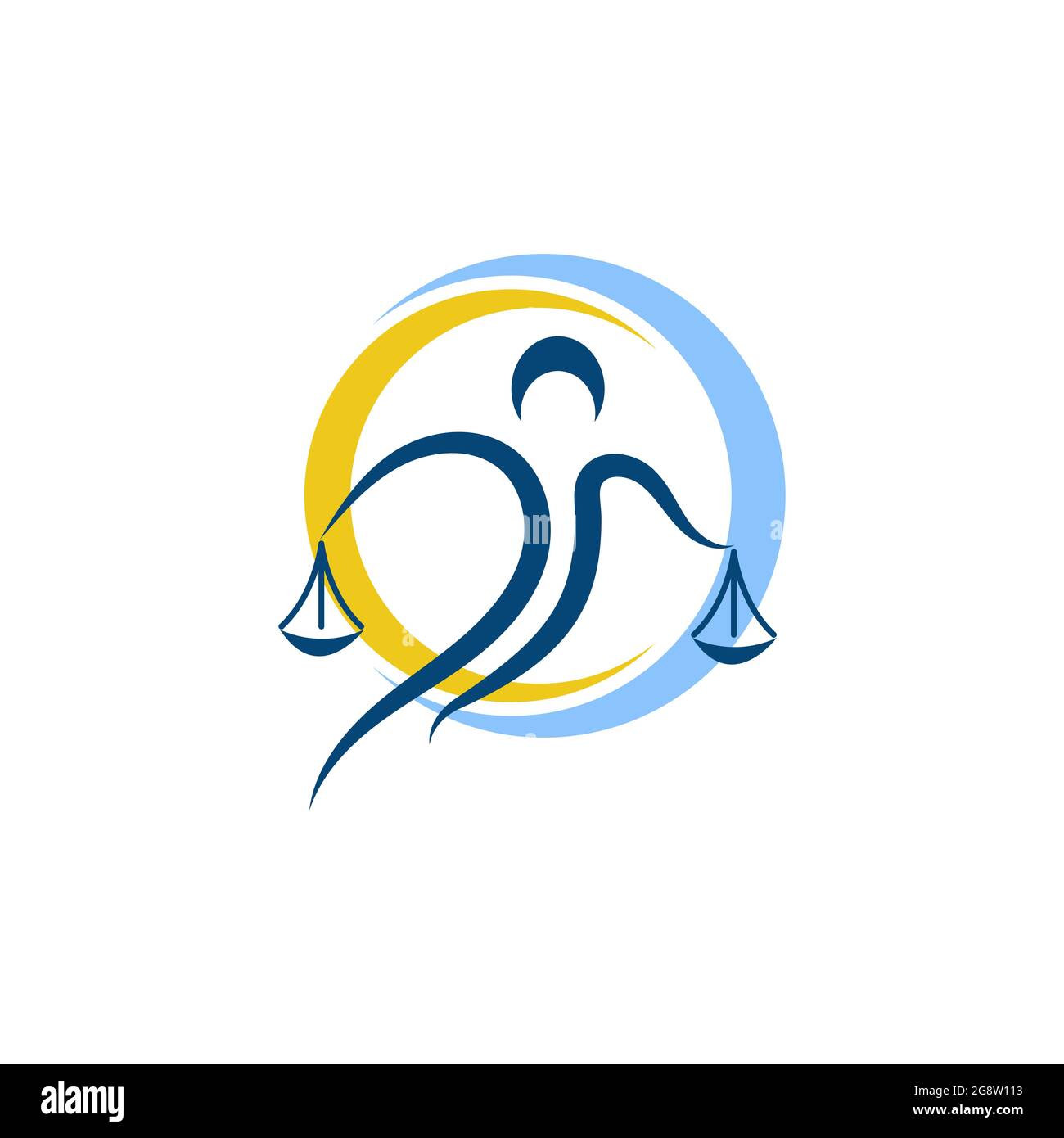 justice human law firm icon Template vector illsutration design Stock ...