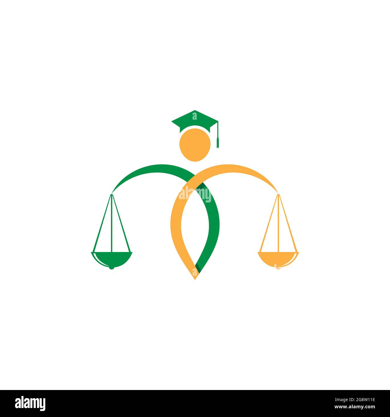 justice human law firm icon Template vector illsutration design Stock ...