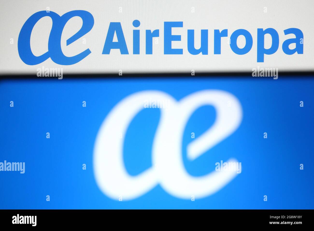 Air europa logo hi-res stock photography and images - Alamy