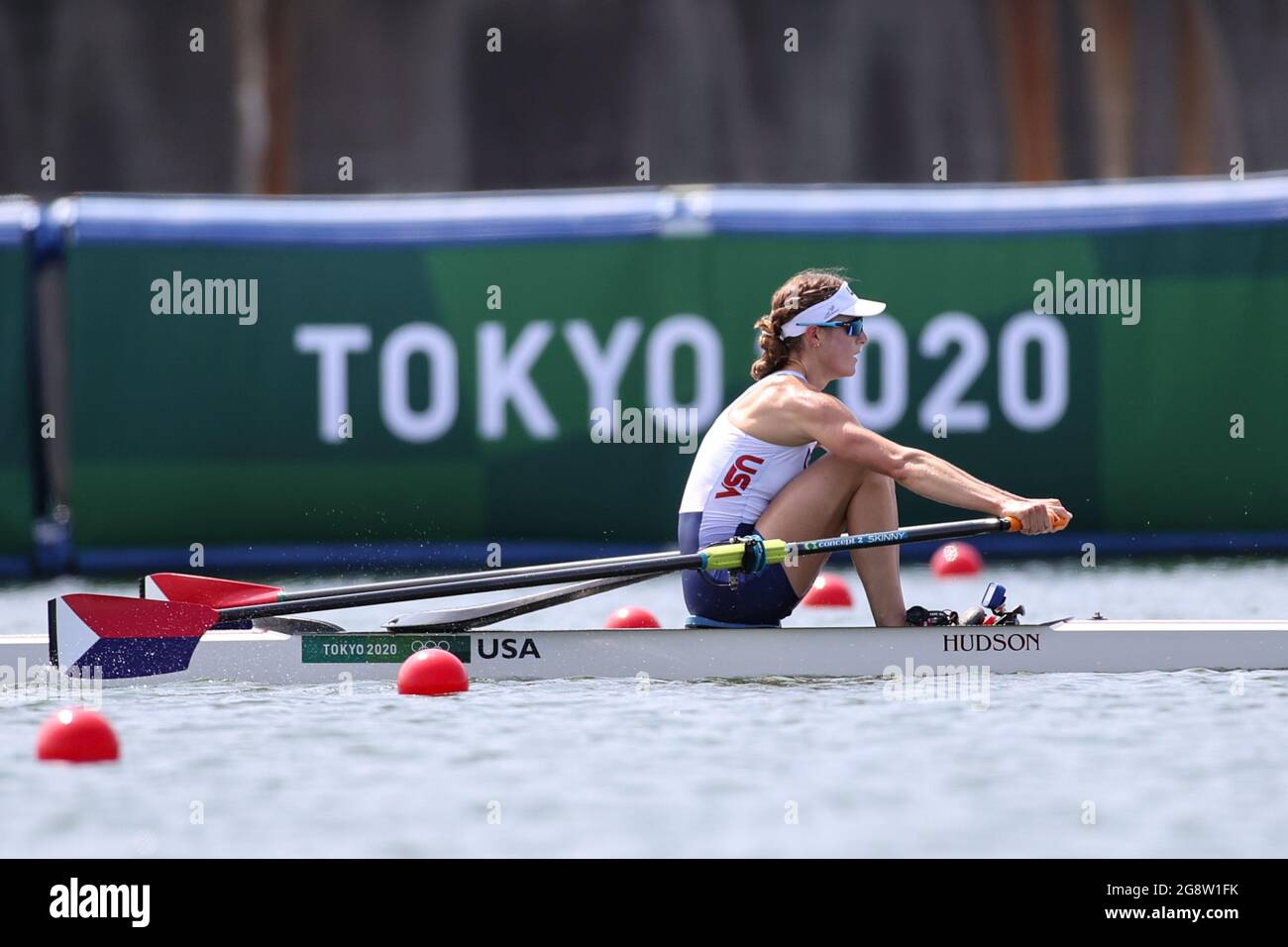 KOHLER Kara (USA). JULY 23, 2021 - Rowing : Women's Single Sculls Heat ...