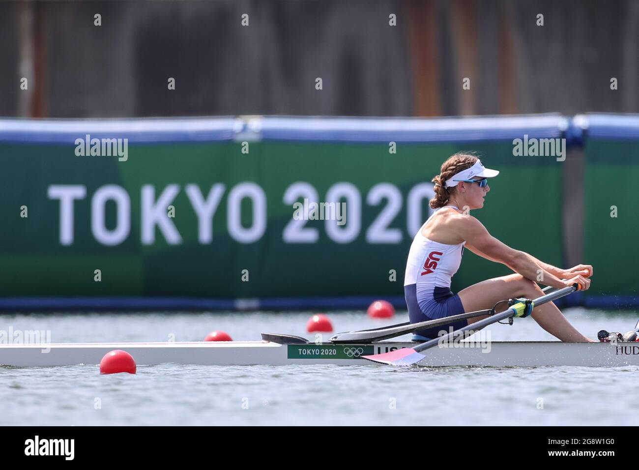 KOHLER Kara (USA). JULY 23, 2021 - Rowing : Women's Single Sculls Heat ...