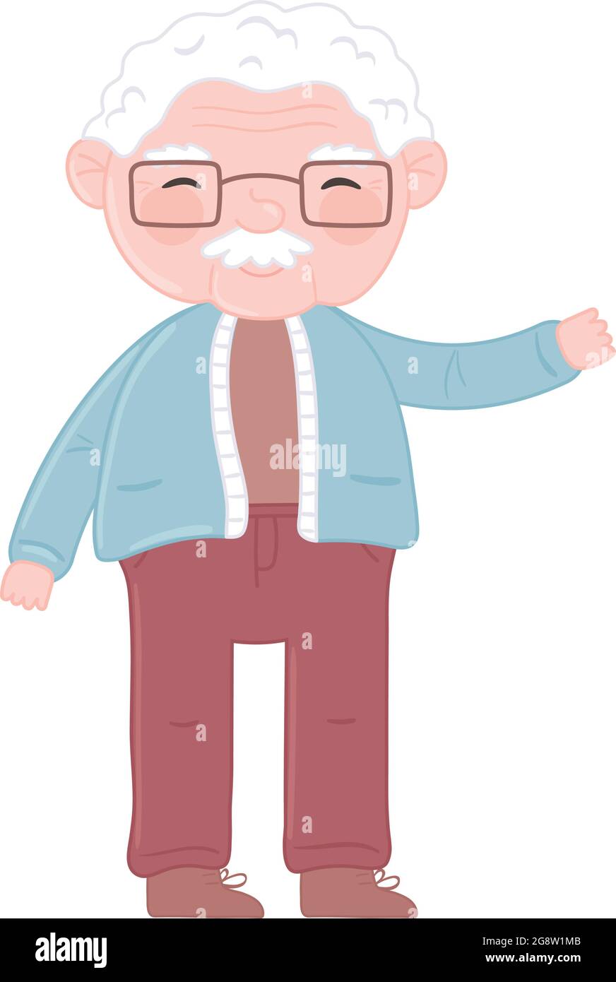 cute grandpa cartoon Stock Vector Image & Art - Alamy