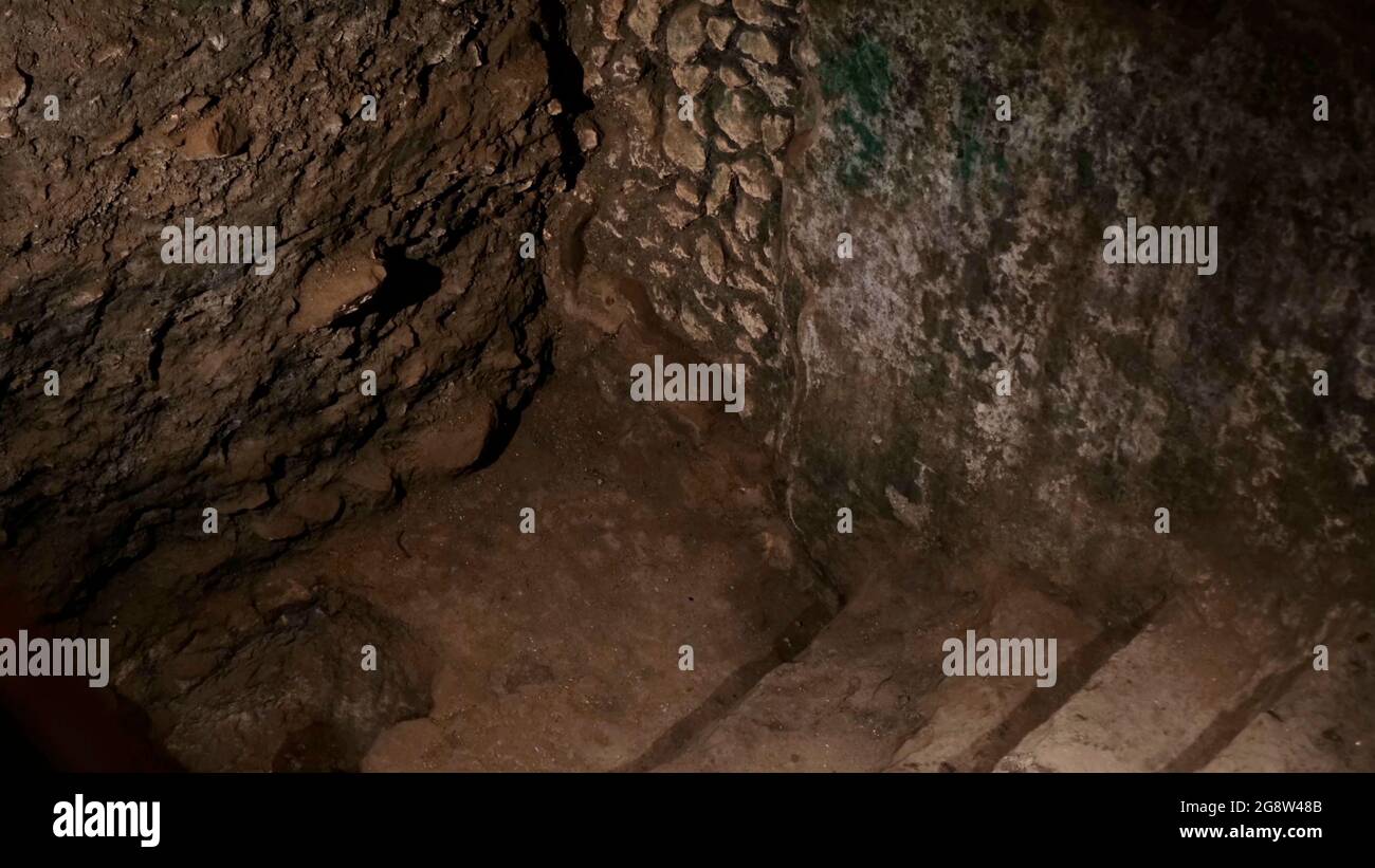 Remains of a Second Temple period (516 BC-AD 70) basement, that has ...