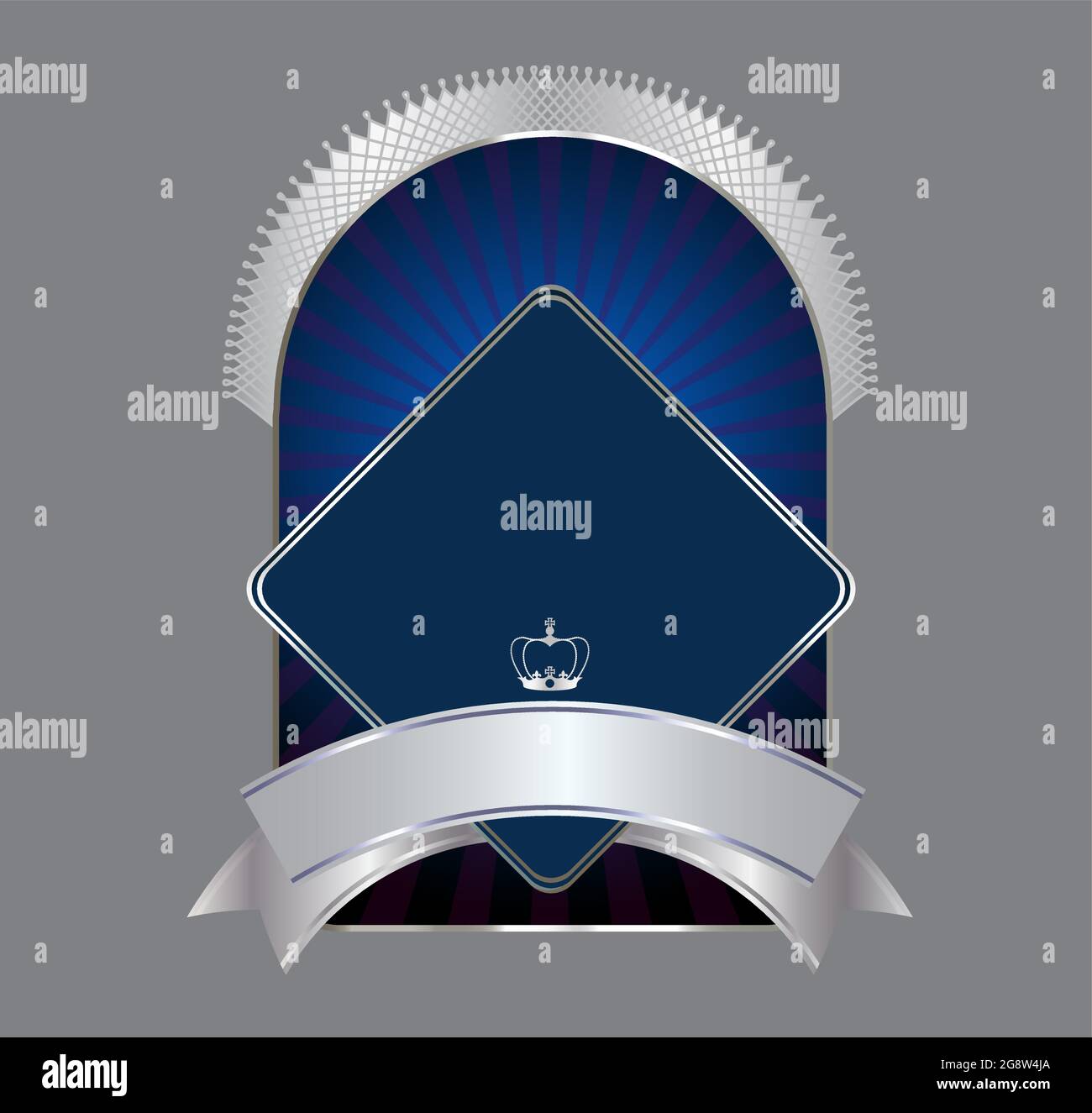 Silver embellished Stock Vector Images - Alamy