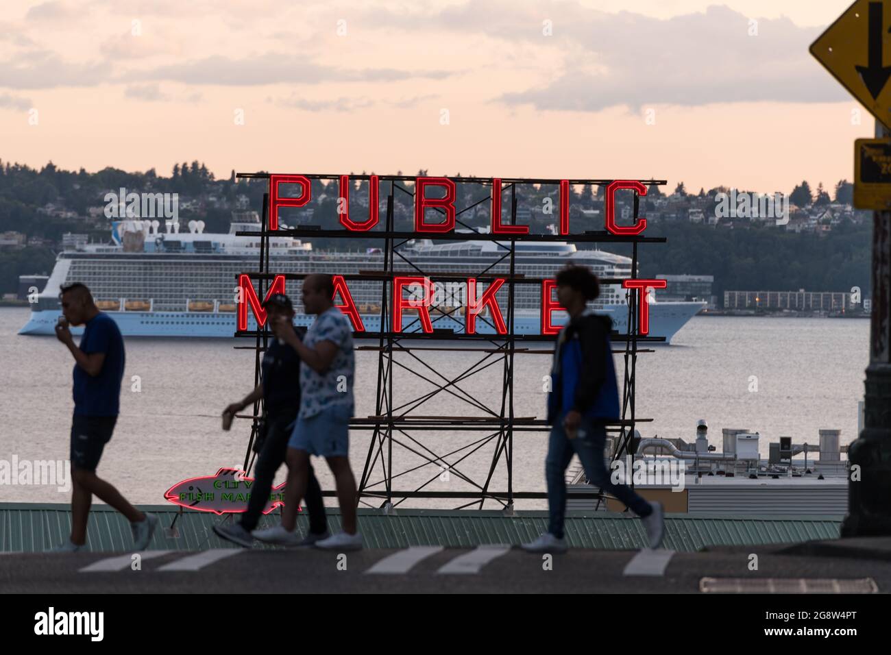 Seattle, USA. 21 Jul, 2021. Royal Caribbean Ovation of the Seas cruise ...