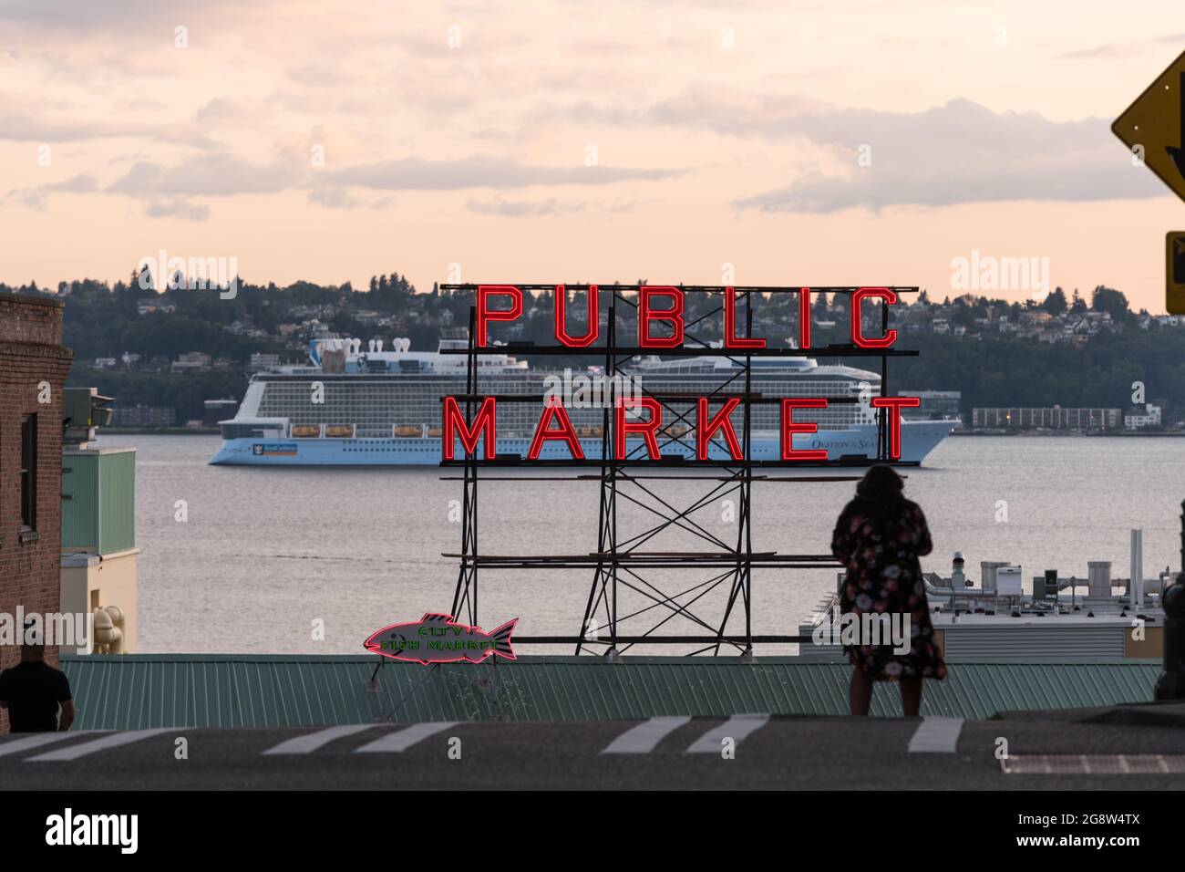 Seattle, USA. 21 Jul, 2021. Royal Caribbean Ovation of the Seas cruise ...