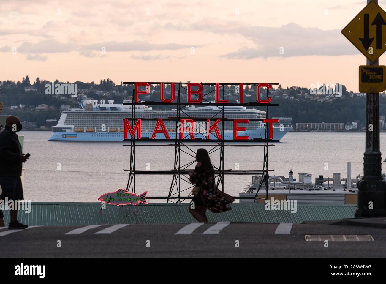 Seattle, USA. 21 Jul, 2021. Royal Caribbean Ovation of the Seas cruise ...
