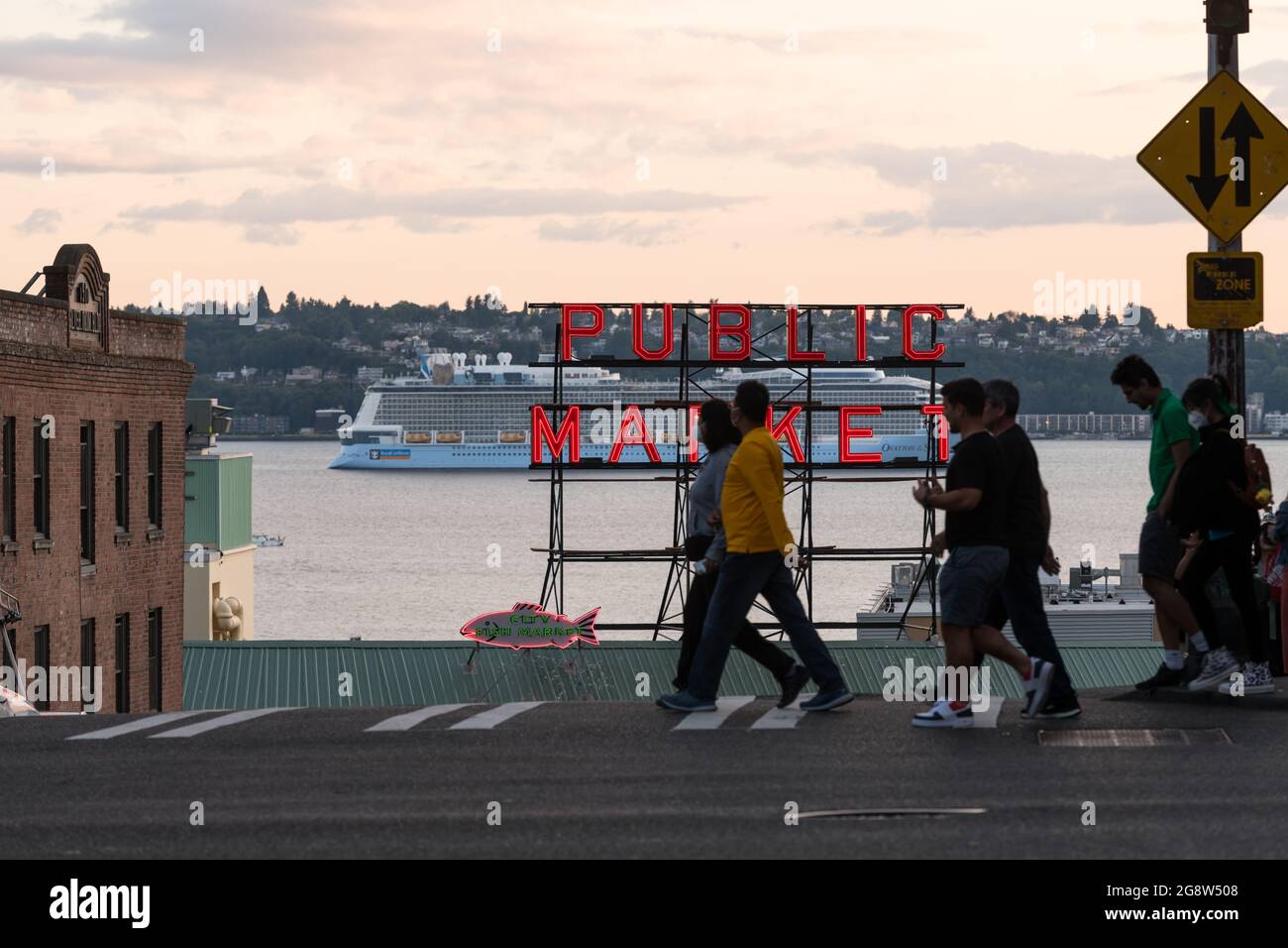Seattle, USA. 21 Jul, 2021. Royal Caribbean Ovation of the Seas cruise ...