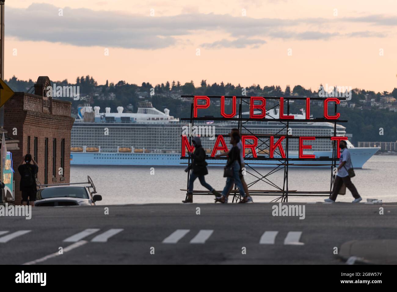 Seattle, USA. 21 Jul, 2021. Royal Caribbean Ovation of the Seas cruise ...