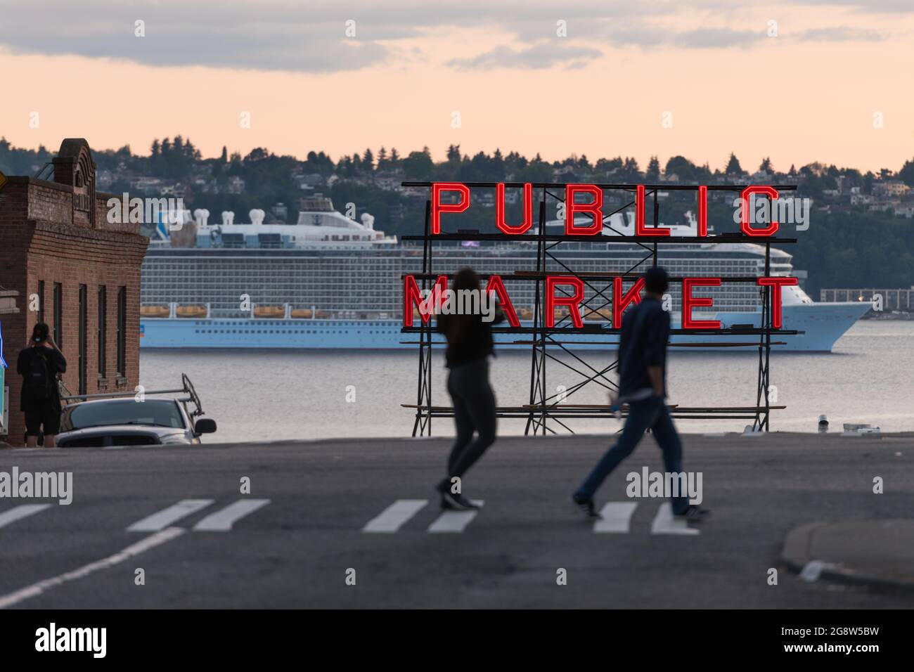 Seattle, USA. 21 Jul, 2021. Royal Caribbean Ovation of the Seas cruise ...