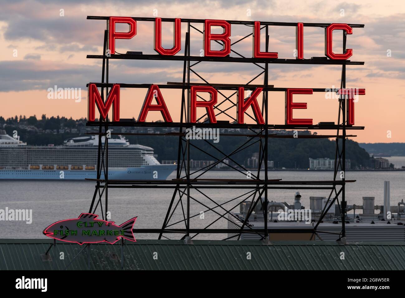 Seattle, USA. 21 Jul, 2021. Royal Caribbean Ovation of the Seas cruise ...