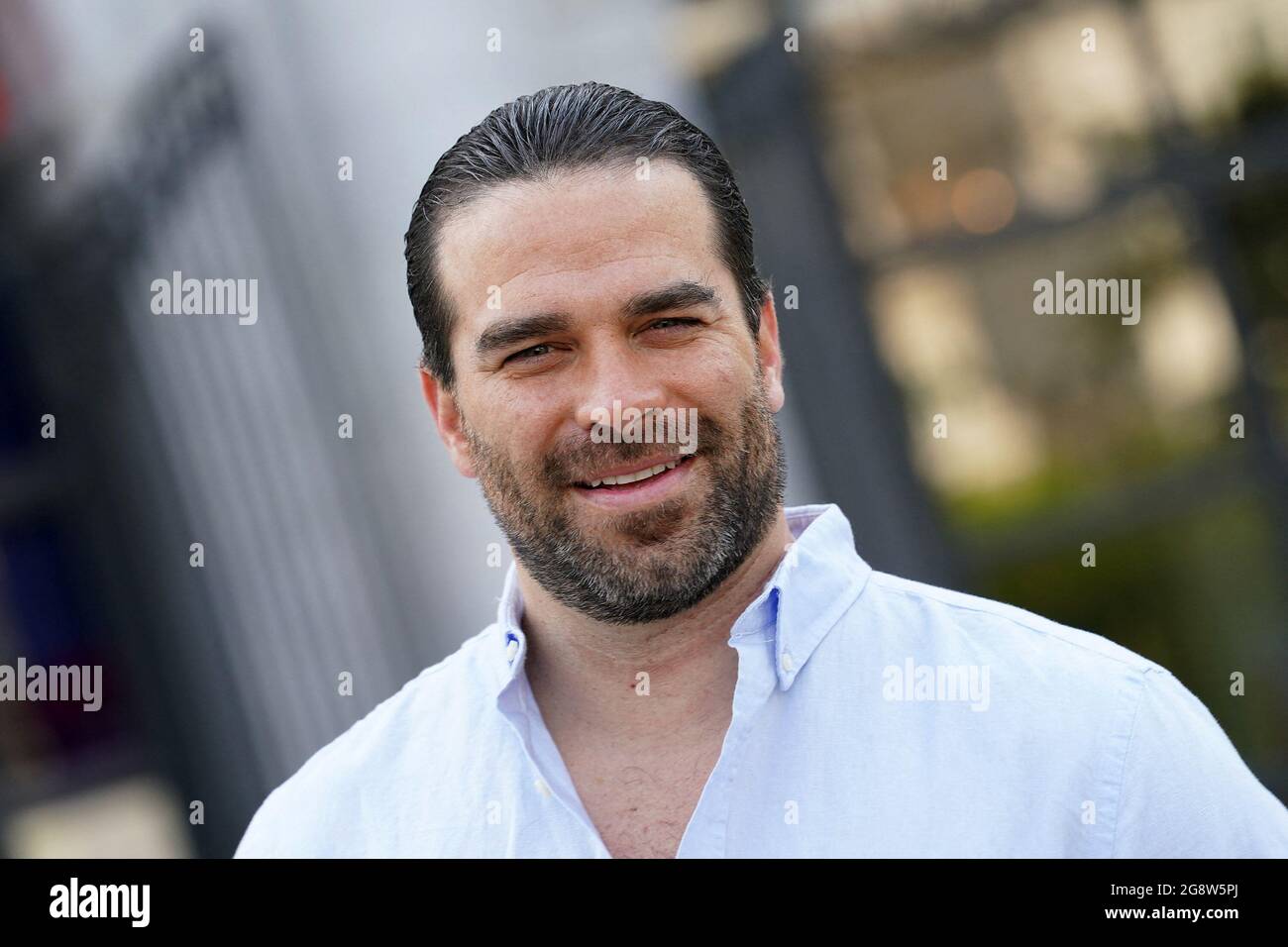 Venezuelan actor Alejandro Nones visits Madrid, Spain on July 22,2021 ...