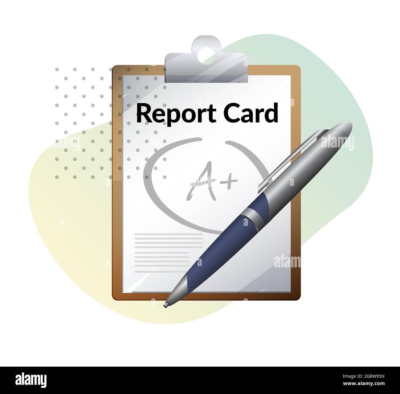 Report Card Stock Illustration as EPS 10 File Stock Vector Image & Art ...