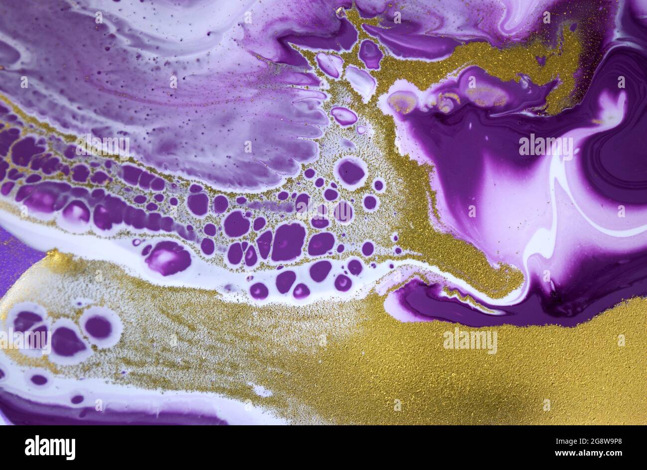 Marble purple acrylic texture with ink sell and gold layers. Agate ...