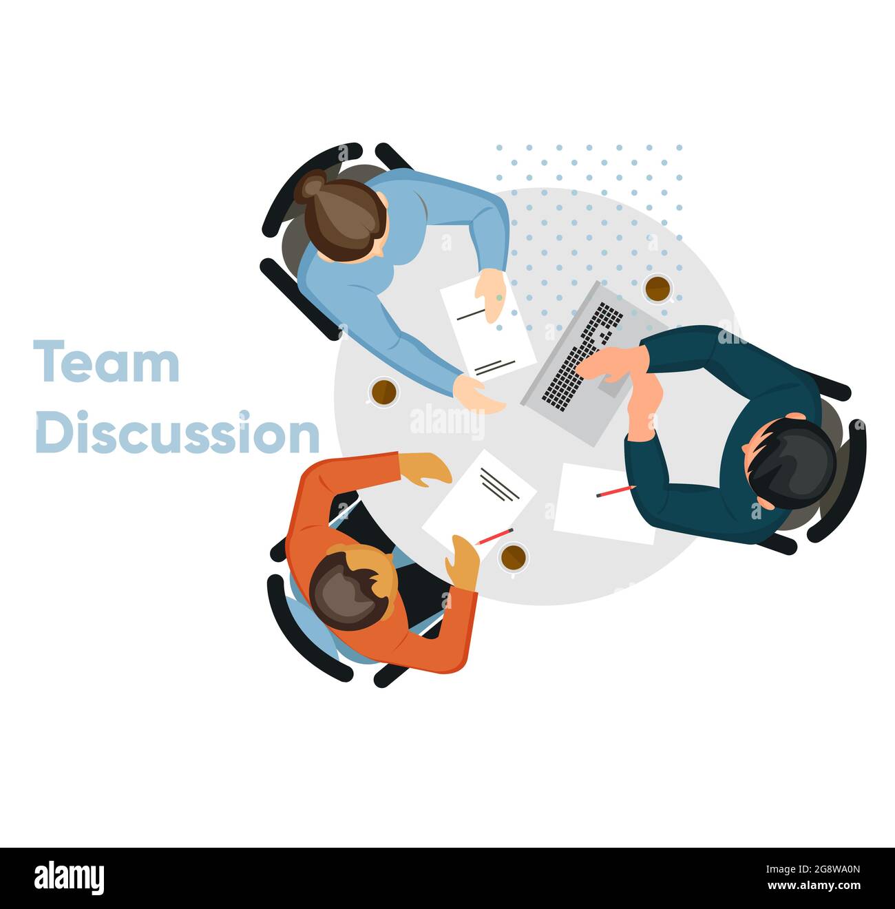 Business Meeting - Team Discussion - Stock Illustration as EPS 10 File ...