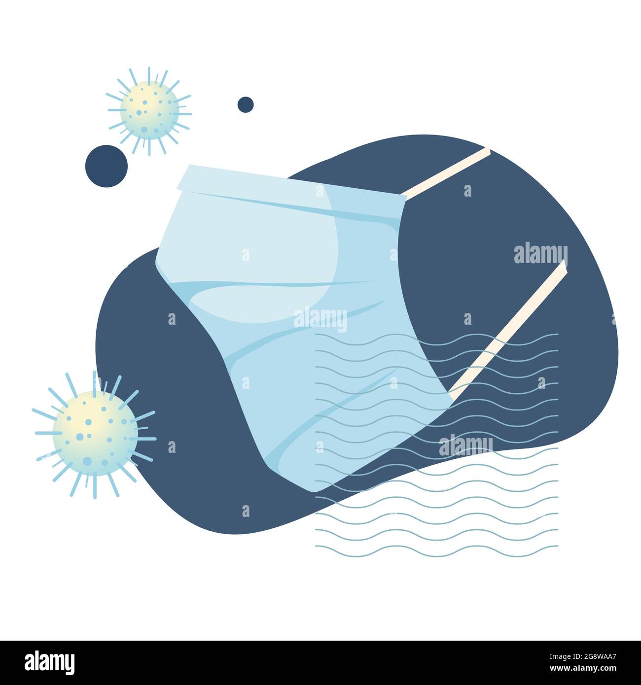 Non surgical mask Stock Vector Images - Alamy