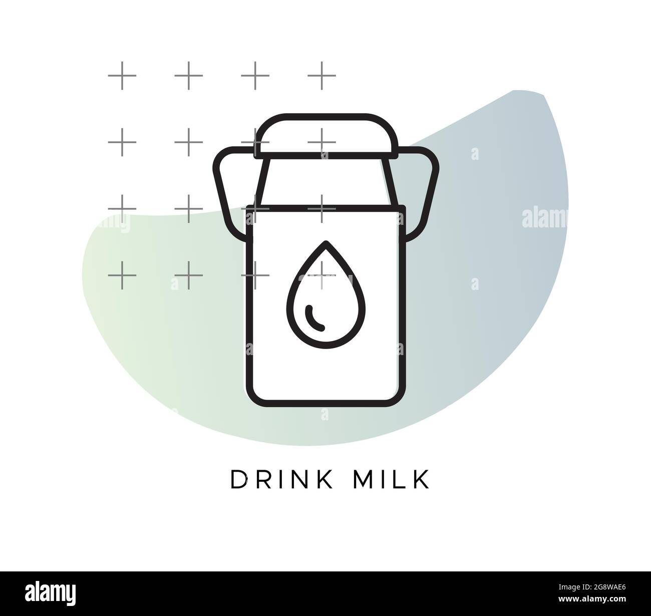 Traditional Milk Container Icon stock illustration as EPS 10 File Stock ...